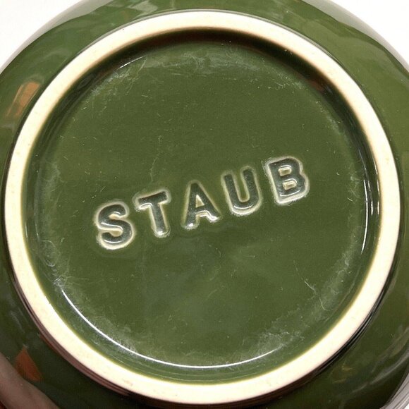 Staub | Dining | Staub Bowl Basil Green Rare Discontinued Color Larger ...